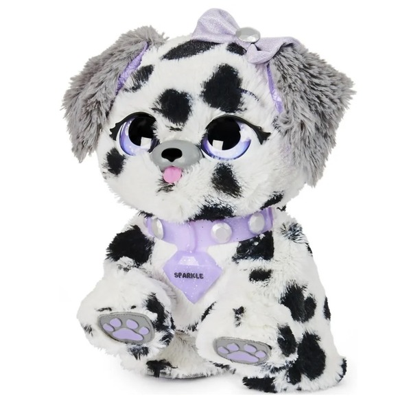 Toys | Sparkle Diamond Dalmatian Puppy Plush Toy With Purple Collar And ...